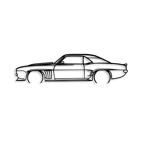 Chevrolet Camaro Silhouette Iconic Automobile Art Touch Of Modern