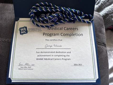 I Am Happy To Share That I Have Successfully Completed Medical Careers