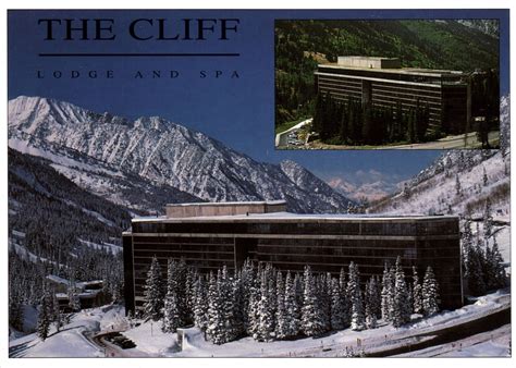 Vintage Postcard Continental Size The Cliff Lodge And Spa At Snowbird