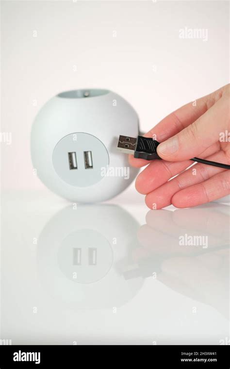 Usb Adapter Socket With Usb Connector Charging Station Square Socket