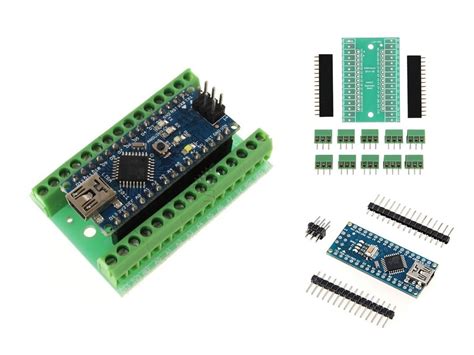 Arduino Nano V3 0 Ch340g Nano Terminál Shield Dratek Cz