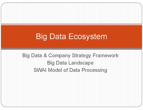 Big Data Ecosystem Ppt Slide Deck