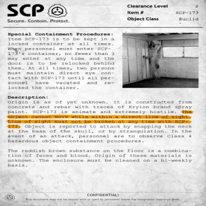 SCP Containment Breach SCP Document