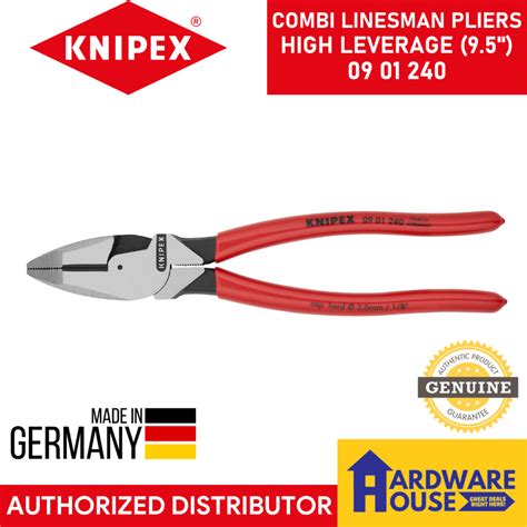 Original Knipex Ultra Leverage Combi Pliers Linesman Klein Type
