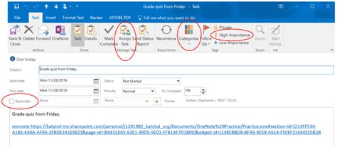 OneThing About OneNote Part Link Tasks In Outlook