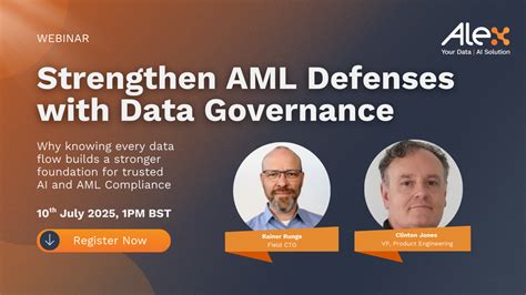 Webinar Strengthening Aml Defenses With Data Governance Alex Solutions