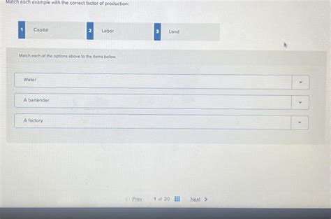 Solved Match Each Example With The Correct Factor Of