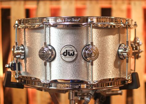 Dw 6 5x14 Collectors 3mm Wrinkle Coat Aluminum Snare Drum Drva6514s