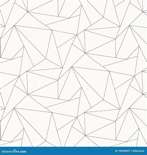 Geometric Vector Pattern Repeating Asymmetry Linear Triangle Shape Or Polygon Triangle Pattern