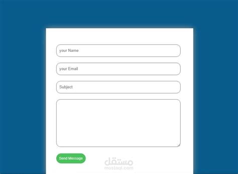 Contact Form Using Html Css Bootsrap Php مستقل