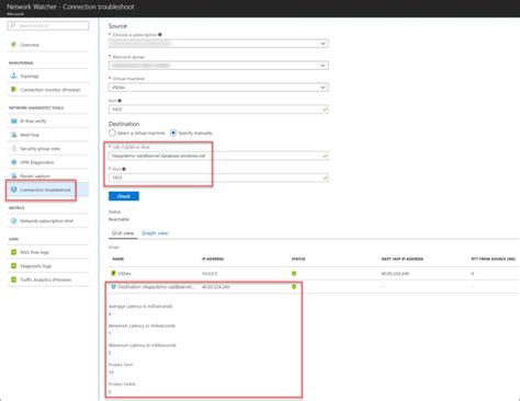 How To Validate An Azure Sql Database Connection Using Virtual Network
