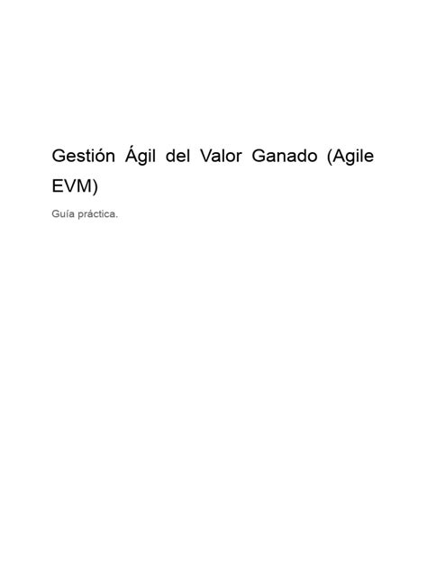 práctica agile evm 2022 pdf scrum desarrollo de software software