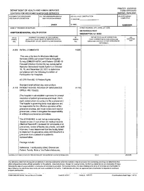 Fillable Online Of Deficiencies Fax Email Print Pdffiller