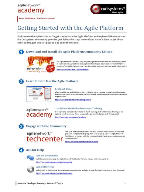 Outsystems Agile Platform 50 Form Validations Pdf Agile Software