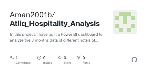 Github Aman B Atliq Hospitality Analysis In This Project I Have