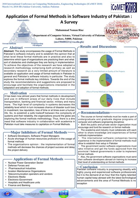 Pdf Application Of Formal Methods In Software Industry Of Pakistan A Survey
