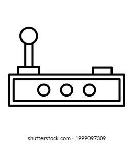 Vector Joystick Outline Icon Design Stock Vector Royalty Free Shutterstock