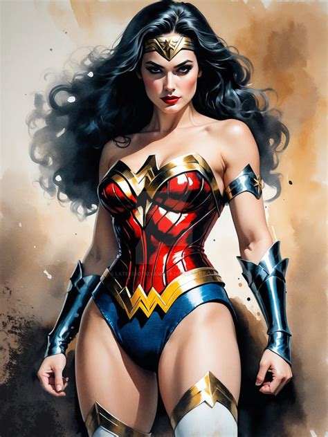 Sexy Comic Ai Fan Art Dc Wonder Woman 4 By Latexeroticaaigirls On