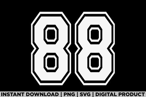 Number 88 Birthday Varsity Sports Team Graphic By Merch Lover
