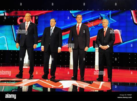 Las Vegas Nevada Usa 15th Dec 2015 Gop Presidential Candidates