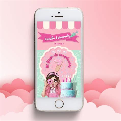 Mis Pastelitos Video Invitación Papel Chic