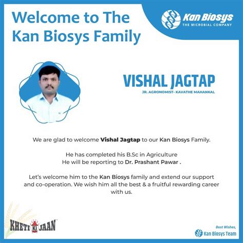 Vishal Jagatap On Linkedin Kanbiosys Agronomist Newchapter Agriculture