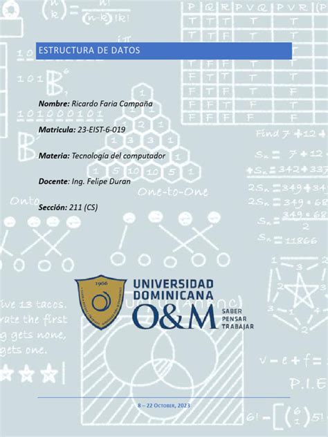 Algoritmos Computacionales Tipos De Estructuras De Datos Ricardo