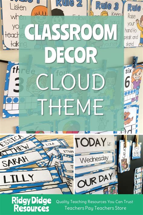Ridgy Didge Resources Classroom Themes Cloud Theme Stars Classroom