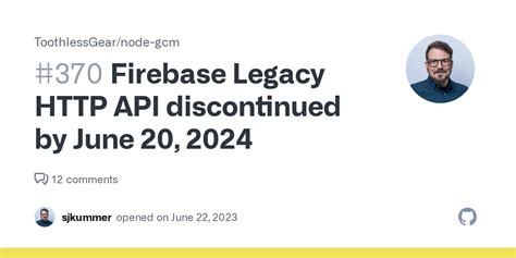 Firebase Legacy Api Discontinued By June 20 2024 · Issue 370