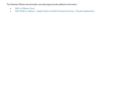 Vmware Documentation Sap Hana Deployments On Dell Powerflex Hyperconverged Infrastructure