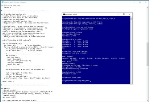 Logistic Regression Using Pytorch With L Bfgs Optimization James D Mccaffrey