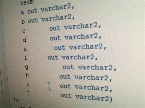 Oracle When An Oracle Procedure From Commercial Software Uses Very Meaningful Variable Names