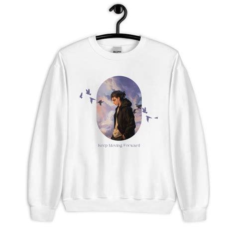 Eren Yeager Keep Moving Forward Sweatshirt Attack On Titan Inspired Perfect Anime Fan T Aot