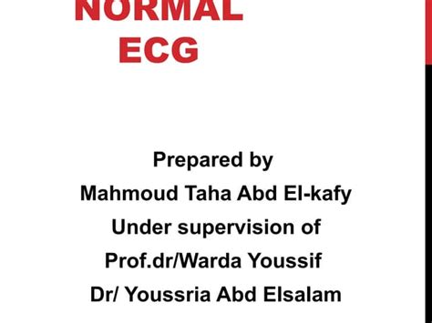 Normal Ecg Interpretation Presentation Ppt