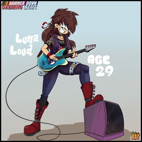 Hammer Down Dashing Light Luna Loud By Ruhisu On Deviantart