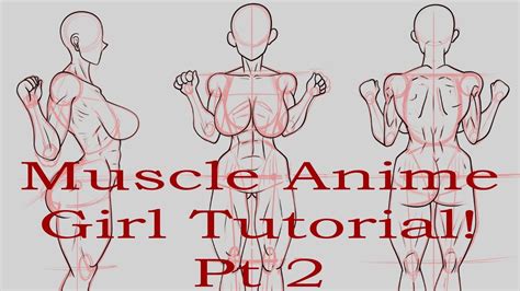 How To Draw An Anime Muscle Girl Pt 2 Youtube