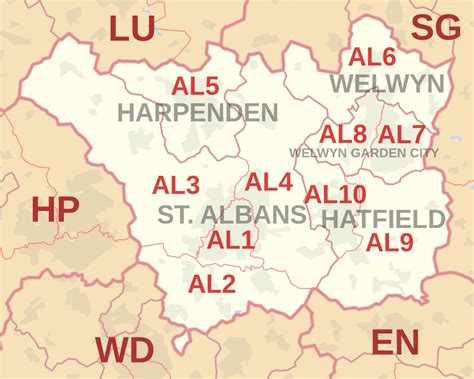 Map Of St Albans