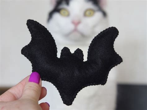 Big Bat Halloween Catnip Cat Toys Ts For Cat Lovers Small Etsy