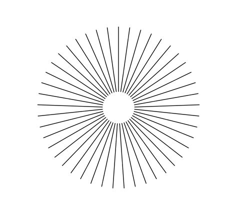Premium Vector Radial Circle Lines Circular Radiating Lines Geometric