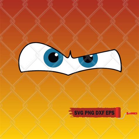 Lightning Mcqueen Eyes Cricut Etsy
