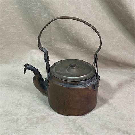 Antique Brass Kettle Vintage Etsy