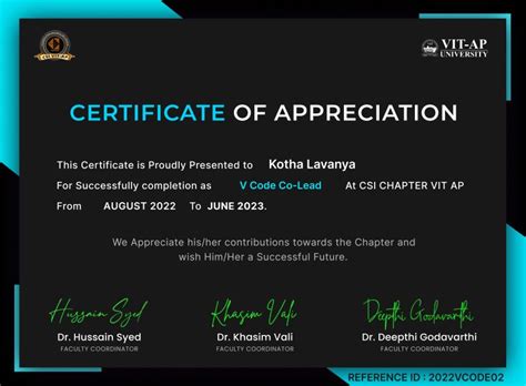 Kotha Lavanya On Linkedin Hola Folks Im Excited To Share My Journey As A Co Lead For Vcode The