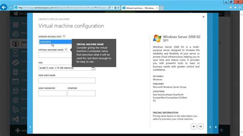 Windows Azure Virtual Machines 4 Creating Virtual Machines Youtube