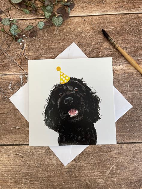 Cockapoo Birthday Card Etsy