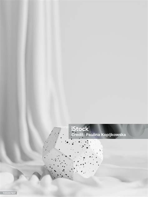 3d 배경입니다 연단 검은 점과 커튼으로 표시 흰색 계단 받침대 화장품 또는 미용 제품 홍보 모형 트렌디한 미니멀리스트 배너 광고 3d 렌더링 그림 무대에 대한 스톡 사진
