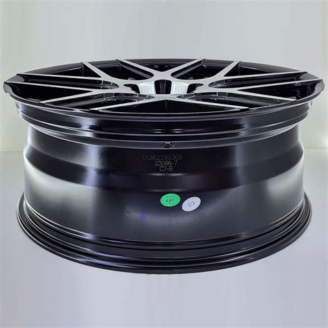 Jogo Rodas Esportivas Aro 22x9 5x114 Preto Brilhante Diamantado