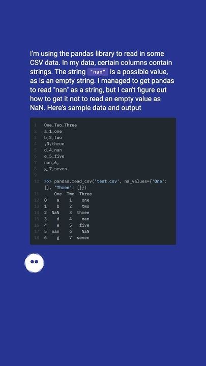 Get Pandasreadcsv To Read Empty Values As Empty String Instead Of Nan