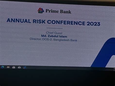 Hasina Fardous On Linkedin Conference Primebank Riskanalysis