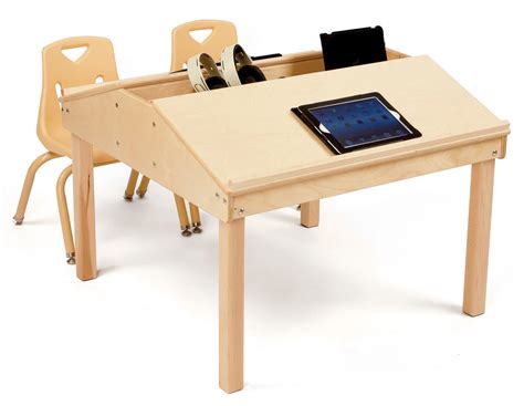 Classroom Twin Reading Table Dual Student Desk