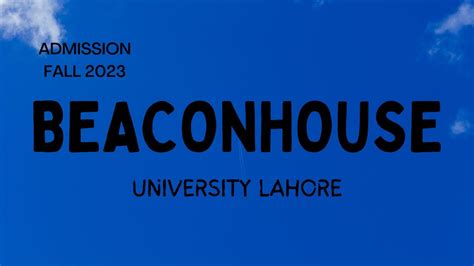 Beaconhouse University Lahore Beaconhouse National University